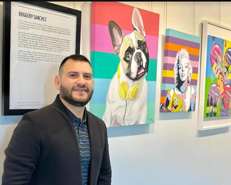 El venezolano Ruggery Sánchez expone su arte en el centro mundial de la ...
