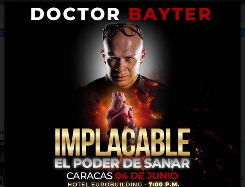 Doctor Bayter llega por primera vez a Venezuela con su movimiento ...