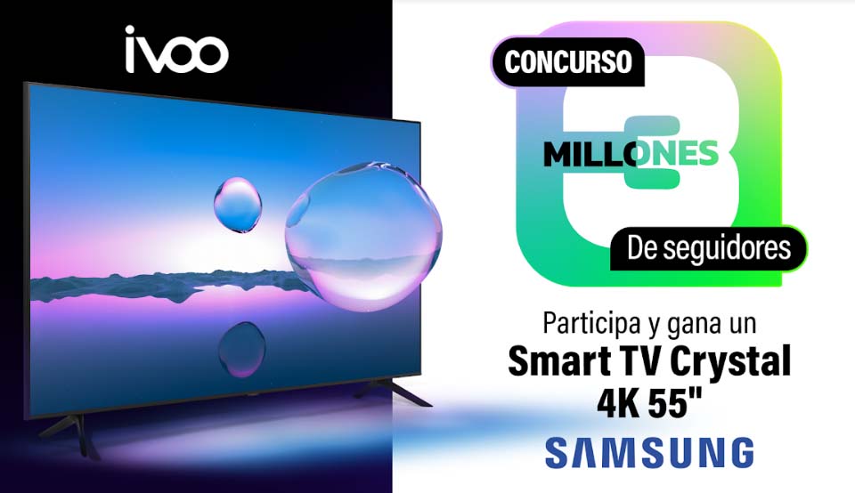Ivoo celebra sus 3 millones de seguidores con sorteo de Smart Tv 55 ...