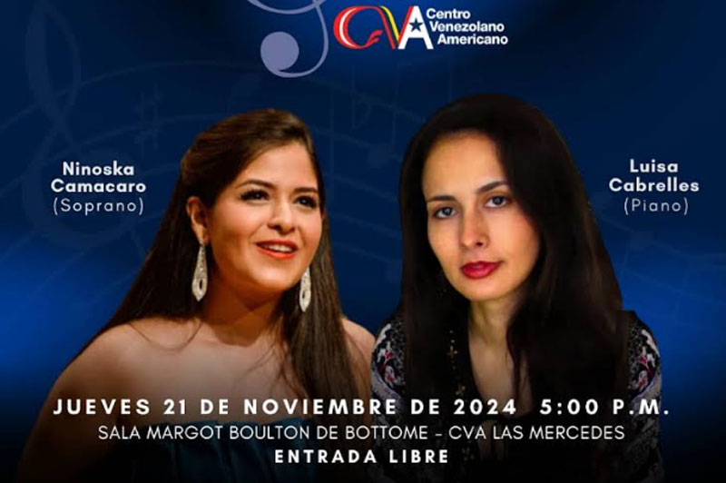 Ninoska Camacaro y Luisa Cabrelles ofrecen recital de piano y voz en el ...