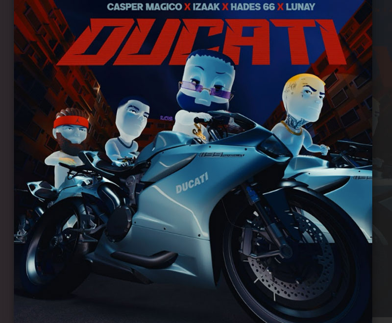 Casper Mágico, Lunay, Izaak y Hades 66 unen fuerzas en “Ducati” - Socialite360